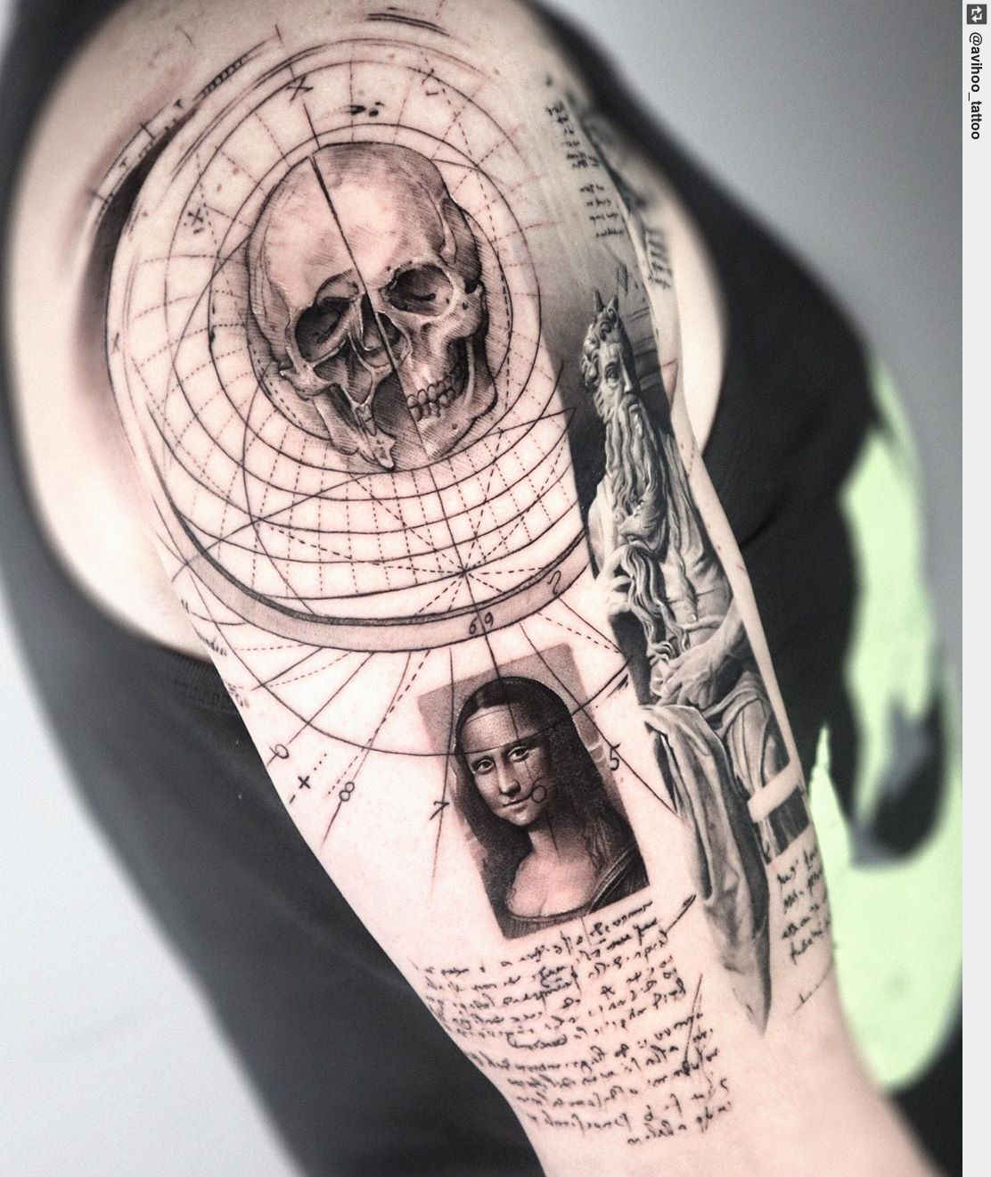 Leonardo Da Vinci Tattoo
