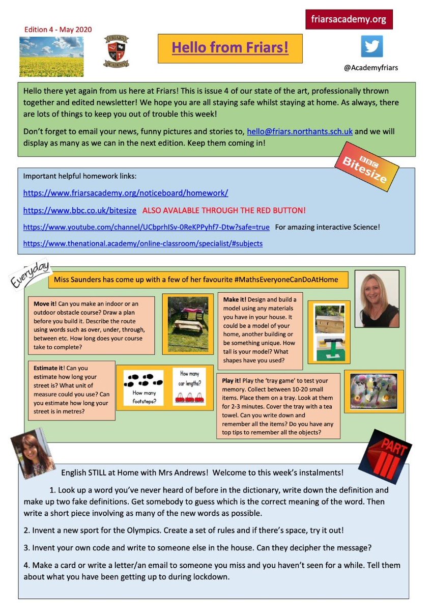 Friars Academy @AcademyFriars Timeline, The Visualized Twitter (Analytics)