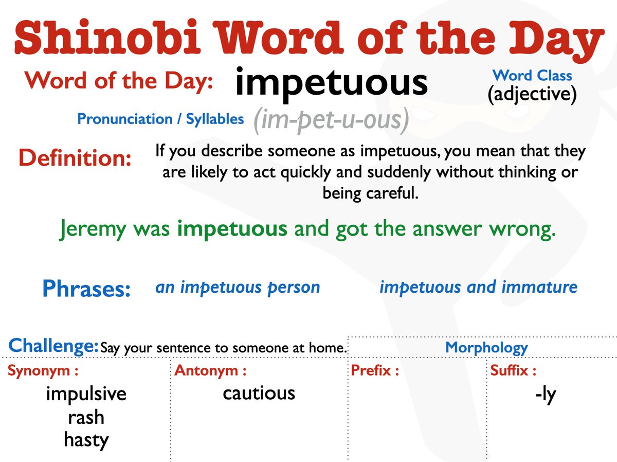Impetuous Definition