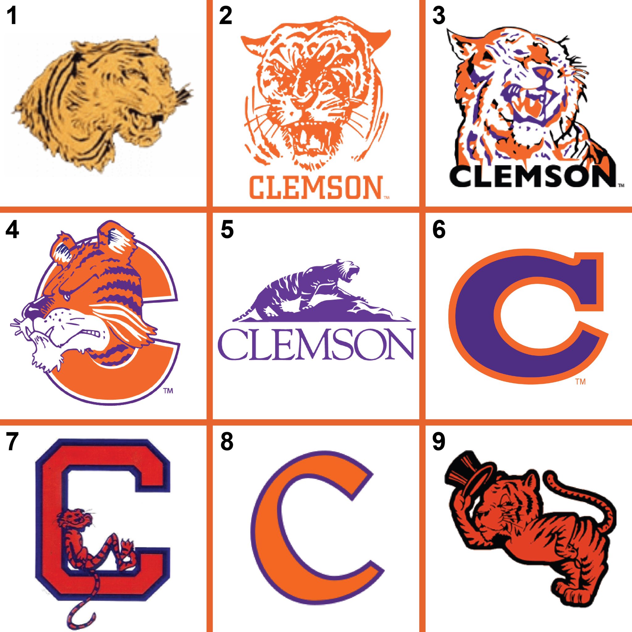 Vintage Clemson Logo
