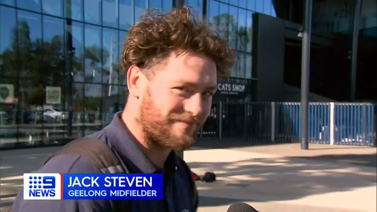 Geelong star Jack Steven has declared he's feeling healthy, as he made ...