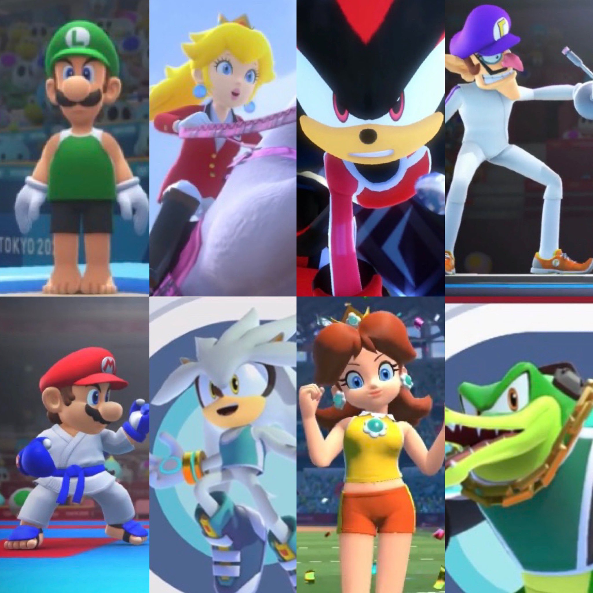 Mario And Sonic And Luigi And Shadow