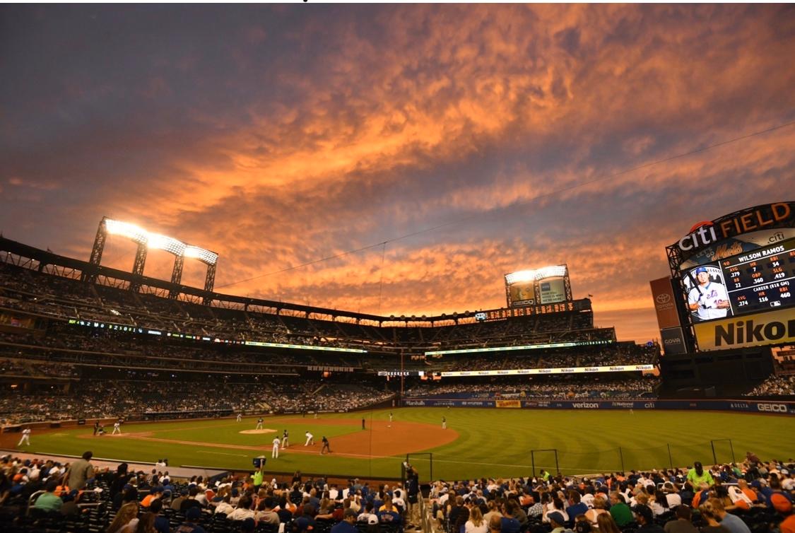Nice Baseball Fields Sunset