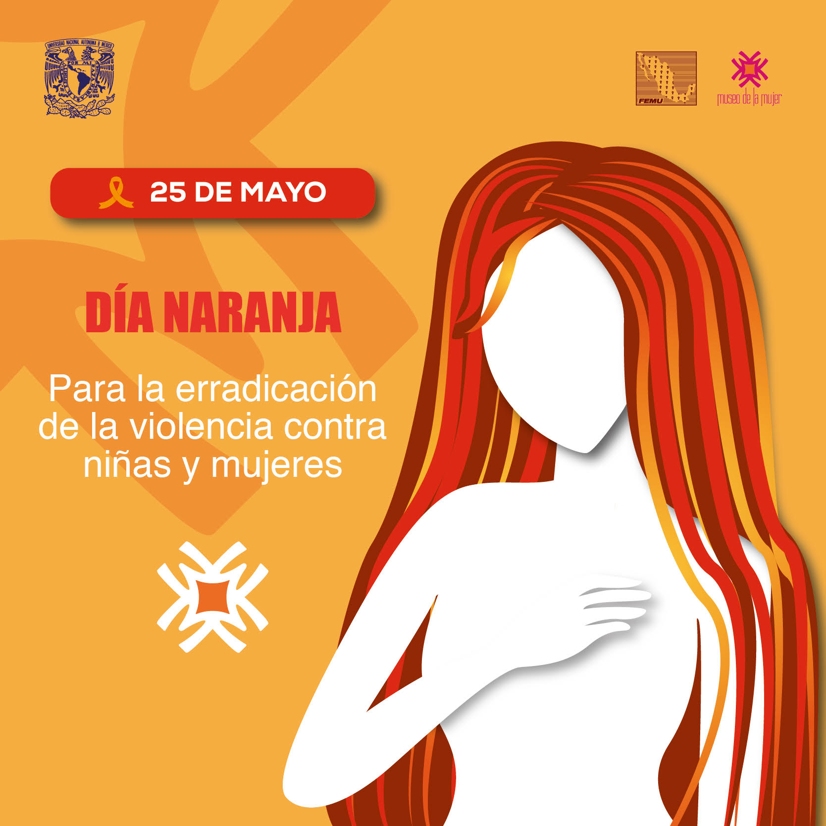 Museo de la Mujer on Twitter: "¡Hoy es 25 de mayo, Día Naranja! 📢🧡 Cada mes conmemoramos este ...