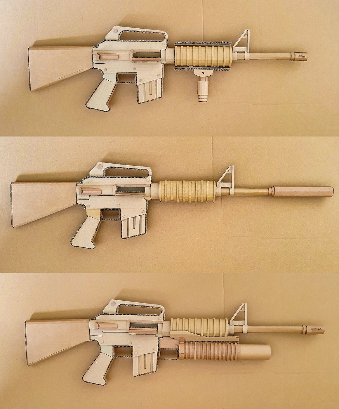 Cardboard Gun Templates Antique 1920's Novelty Children's Paper BANG