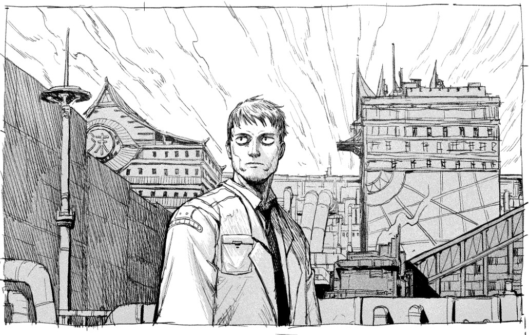 「of course i also had to draw the homeboy Popeye 」Nafの漫画