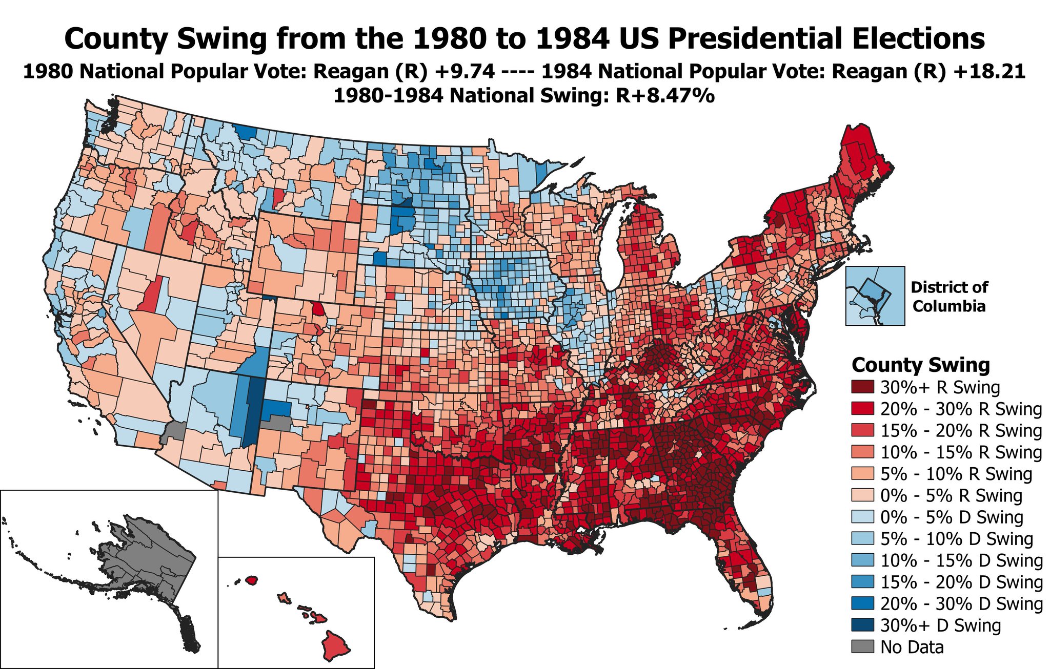 1980 Presidential Election Map