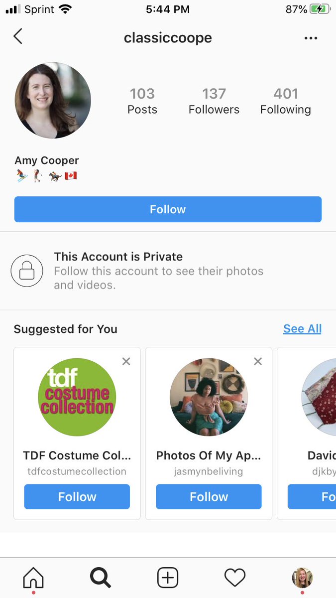 KD's tweet - "@KHiveQueenBee She's been identified as Amy Cooper of ...