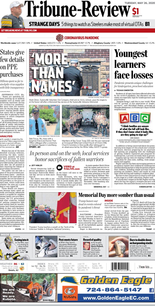 Take a look at Tuesday's edition of the Tribune-Review MemorialDay ...
