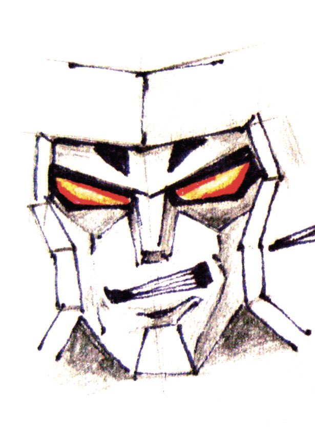 Megatron Face Drawing