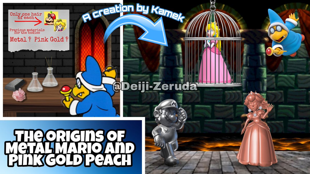 Metal Mario And Pink Gold Peach