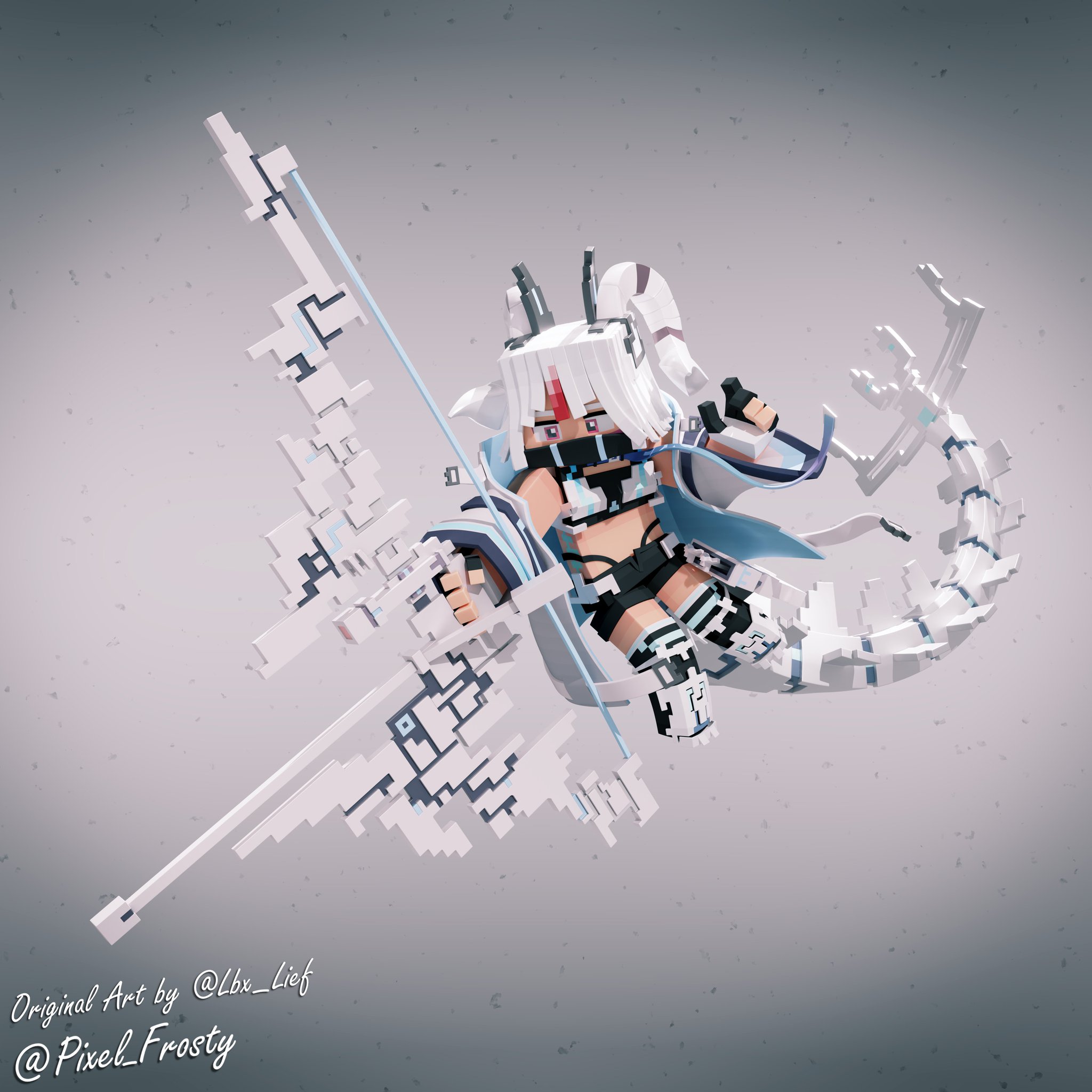 PixelFrosty on Twitter: "骸 Im really proud of how this came out! Modeled after @Lbx_Lief 's ...