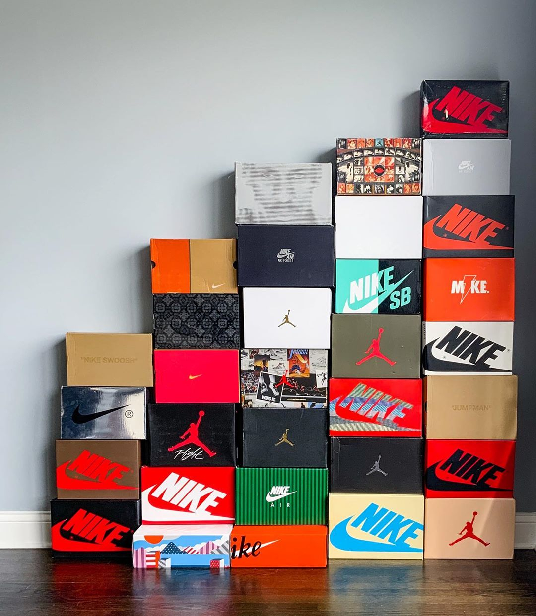 Stacked Nike Boxes