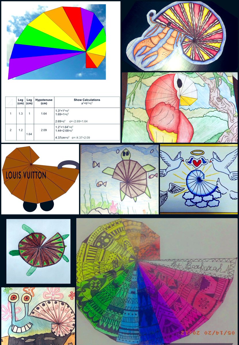 Pythagorean Spiral Design Ideas