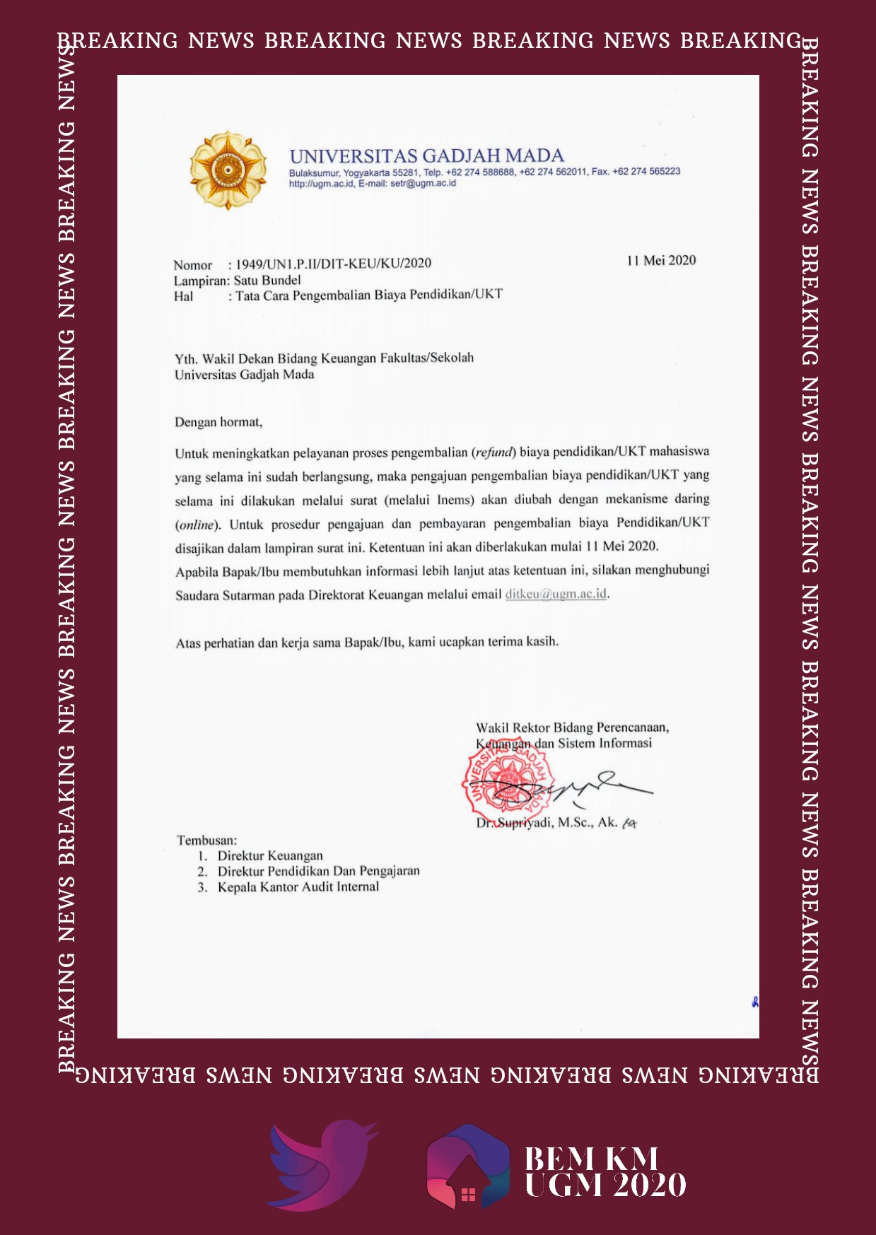 Adkesma BEM KM UGM on Twitter: "[BREAKING NEWS!] Buat temen2 yang masih bingung dan surprised ...