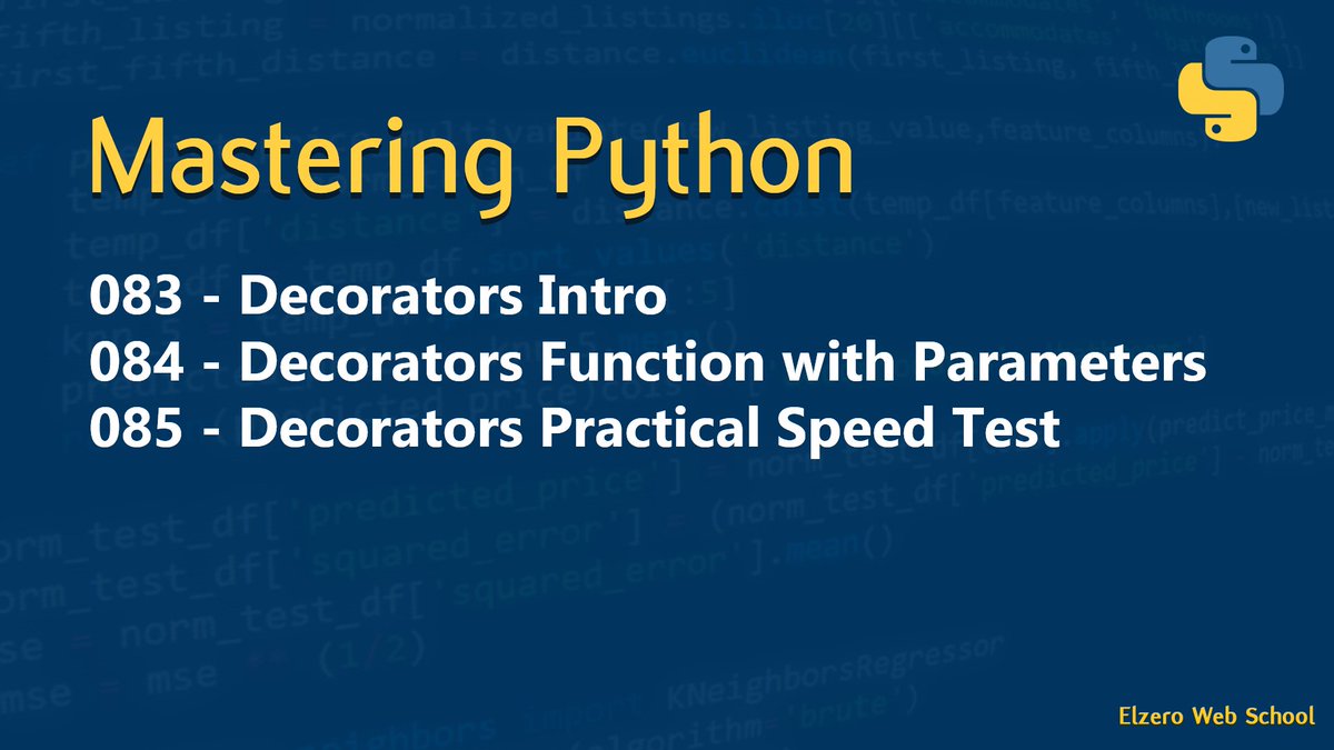 Osama Elzero on Twitter: "ثلاث دروس جديدة في كورس Python ياريت كل فيديو متسيبوش غير لما تطبق ...