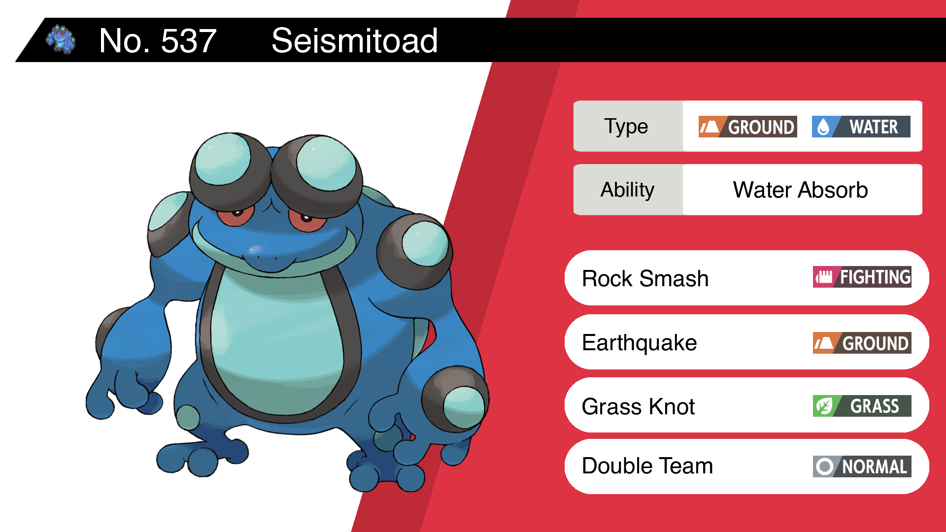 Pokemon Seismitoad Evolution