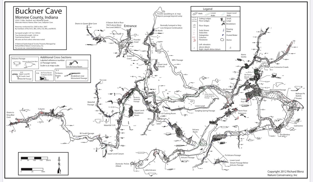 Indiana Caves Map