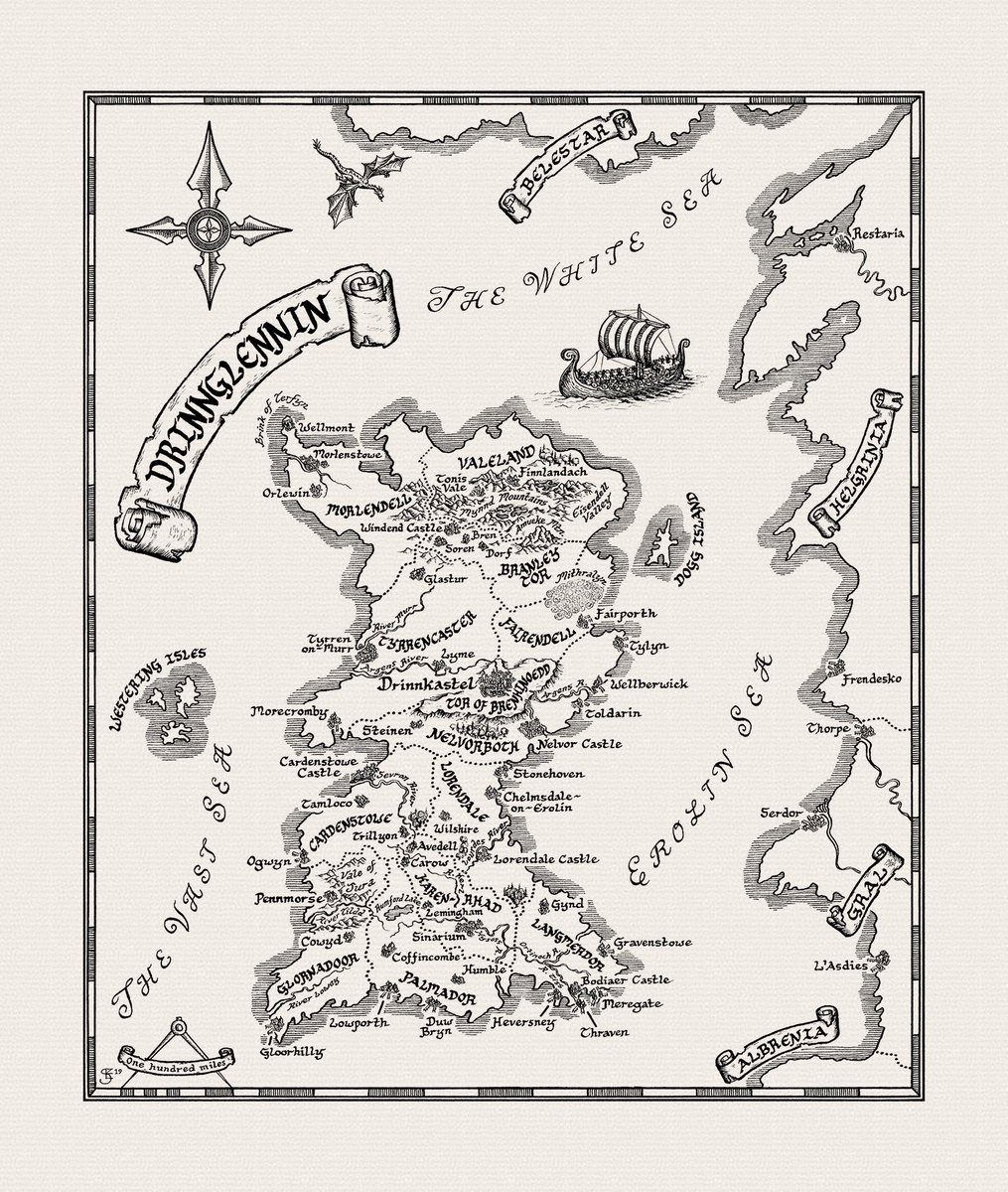 Fantasy Book Map