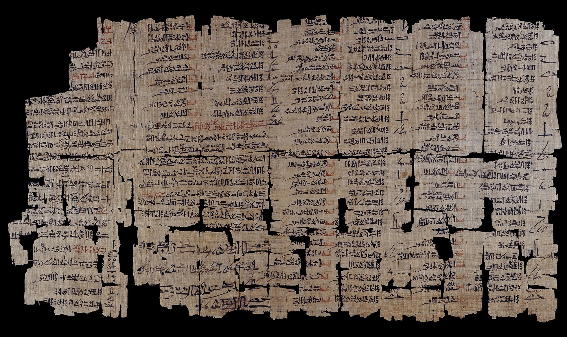 Egyptian Papyrus Writing