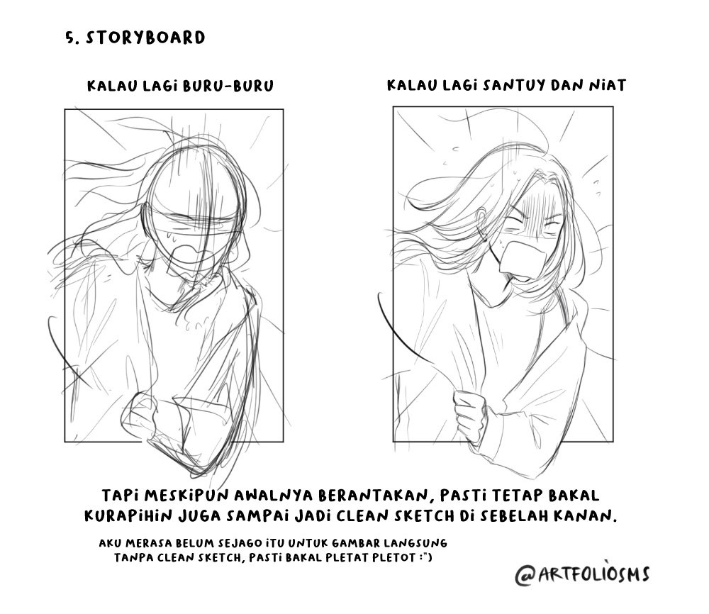 「Lanjut ke tahap berikutnya, pembuatan storyboard. Ini tahap 」S.M.Sの漫画