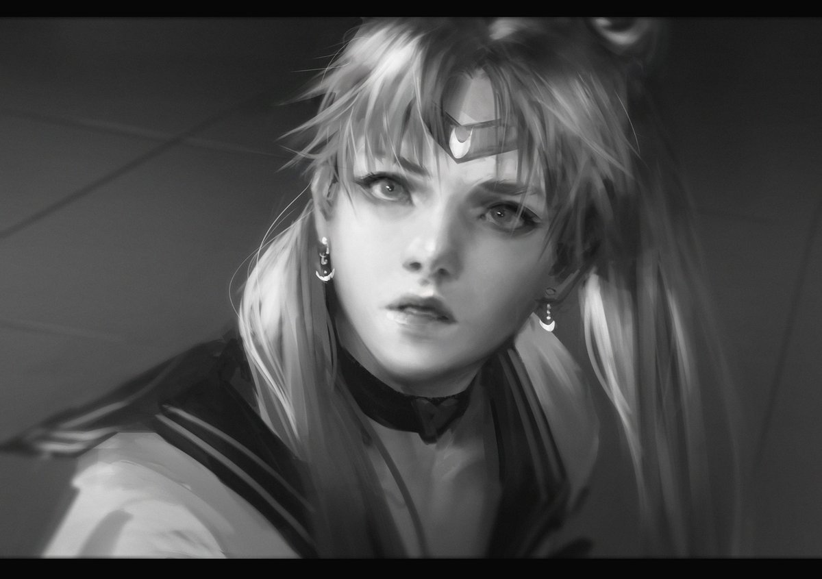 セーラームーン「How about more realistic style? ??? #sai」|Anna Moshak ඞ (PRINT ...