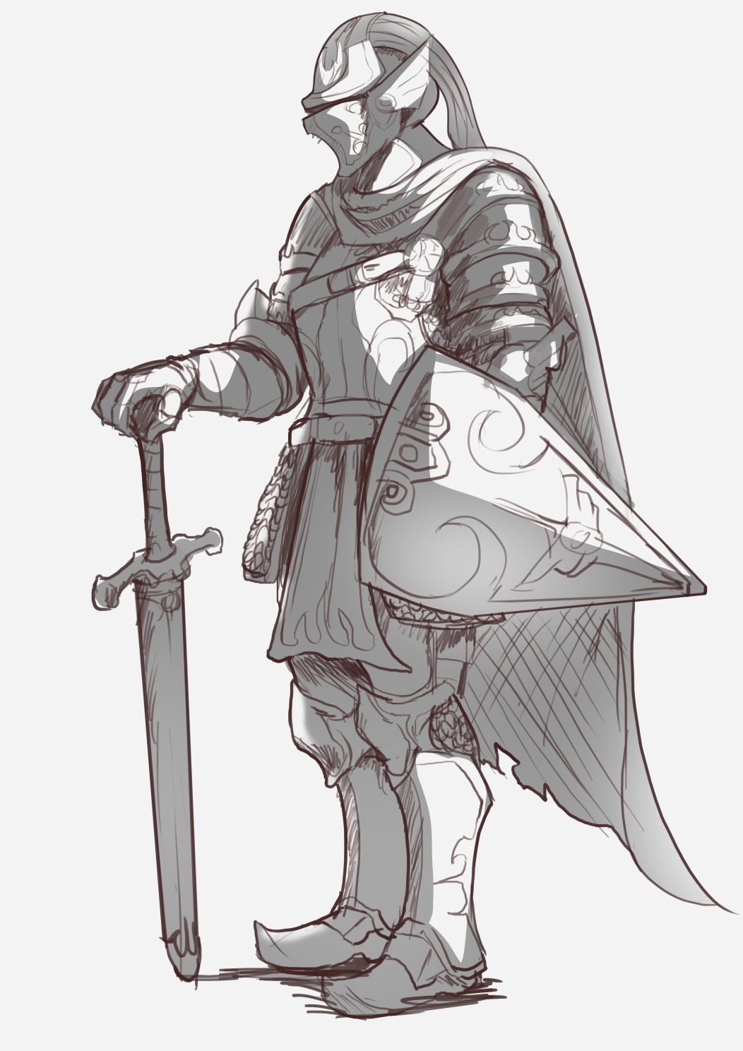 Simple Knight Drawings