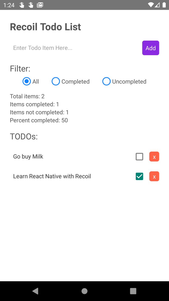 Naturalclar(Jesse K.) #StopAsianHate on Twitter: "Made the Todo Example of @recoiljs to work ...