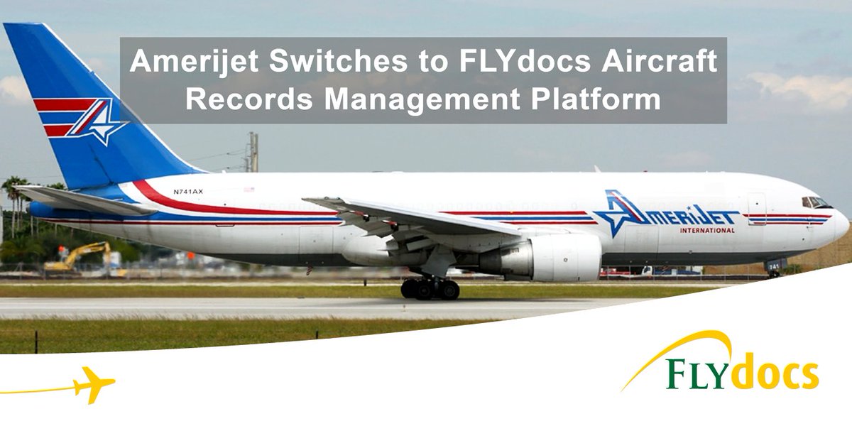 flydocs on Twitter: "We are delighted to announce that @Amerijet has signed a contract to use ...