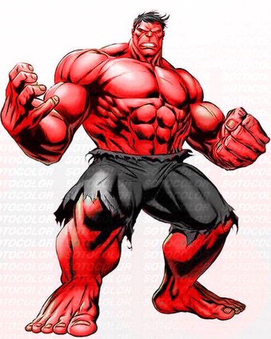 Red Hulk Drawings