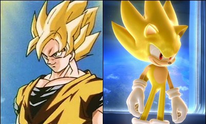 Super Sonic Vs Super Saiyan Goku