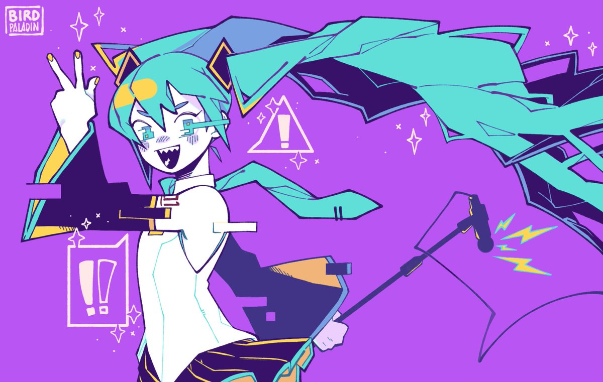 「miku can be little an edgy on this fine 」|sam @ packing ordersのイラスト