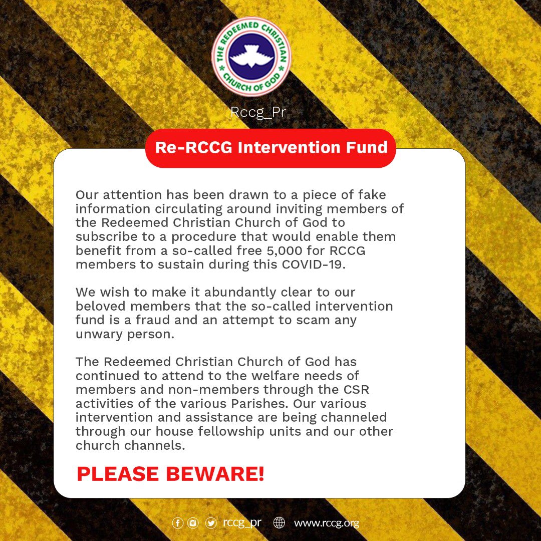 DEPARTMENTS | RCCG National Headquarters