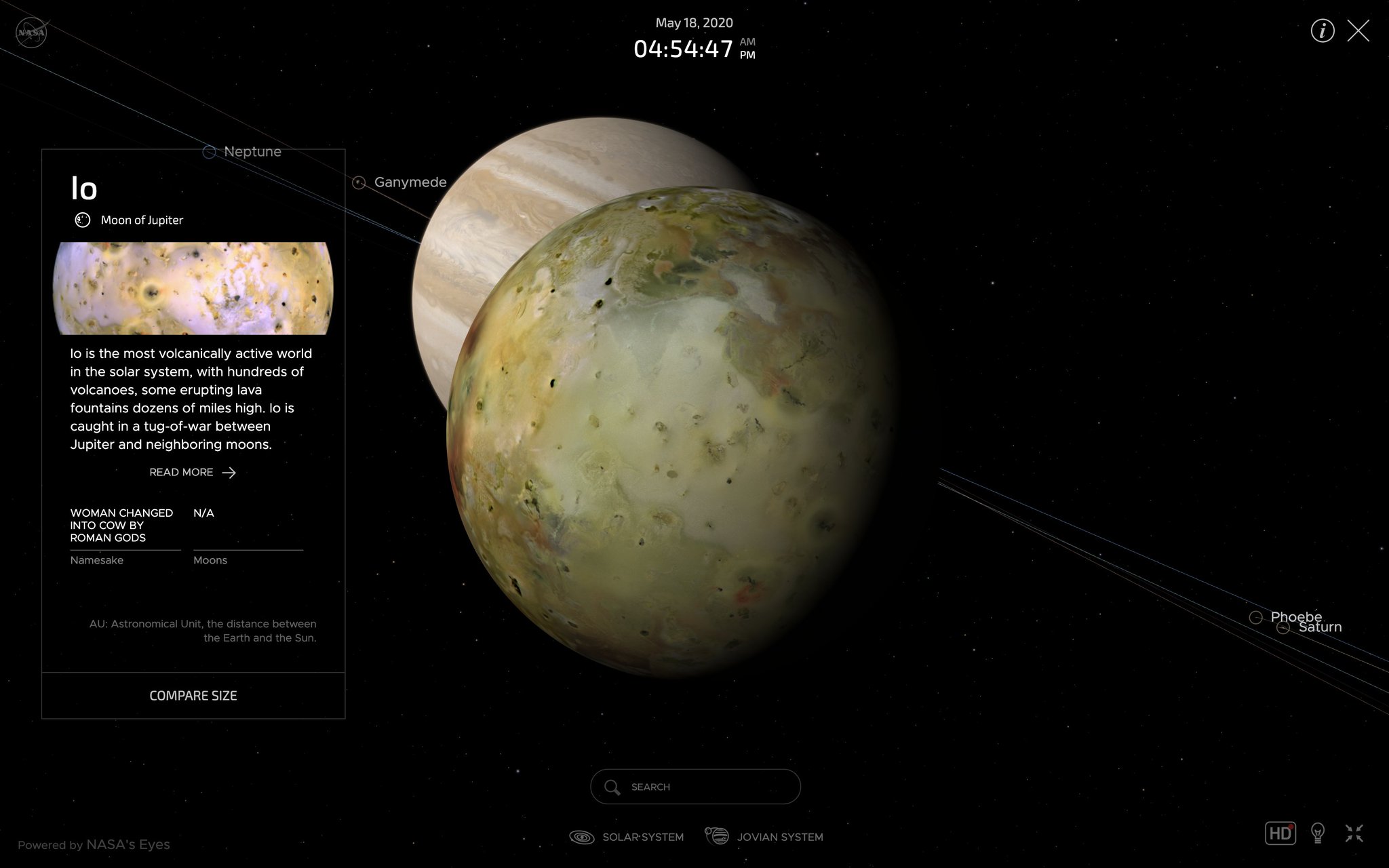 Simulator Solar System With Moons