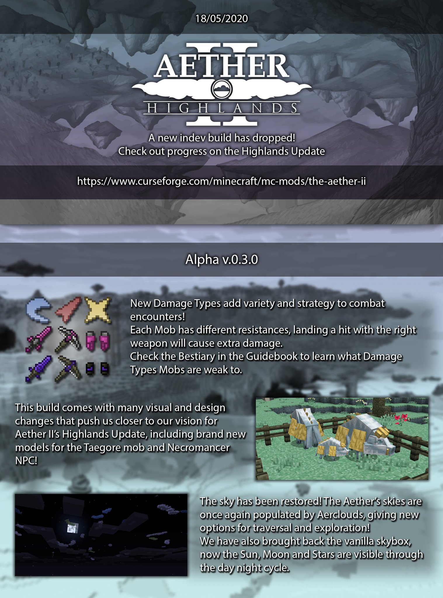 Minecraft Aether Mobs List