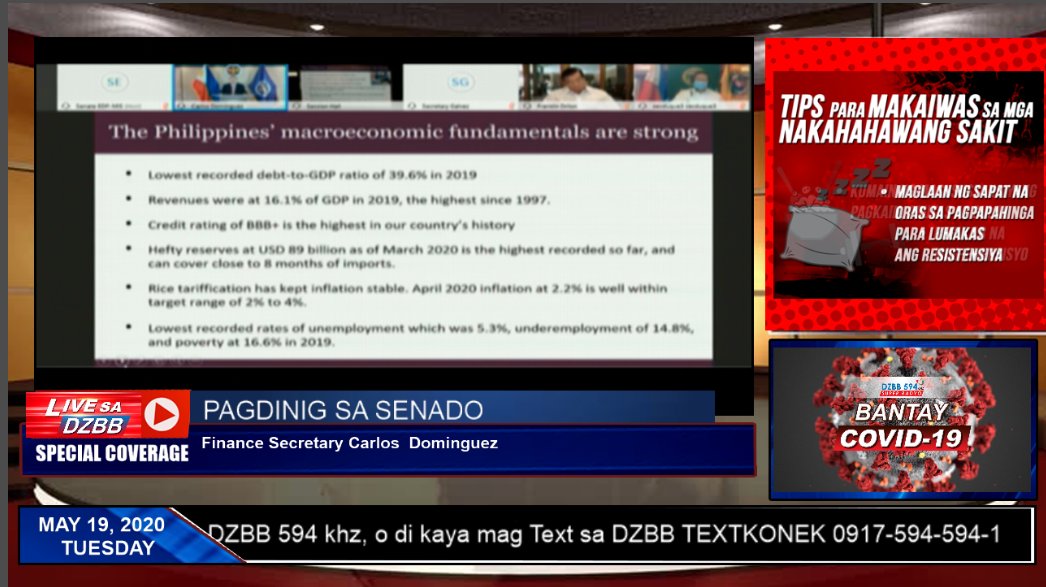 DZBB Super Radyo on Twitter: "Finance Sec. Domiguez: The Philippine macroeconomic fundamentals ...