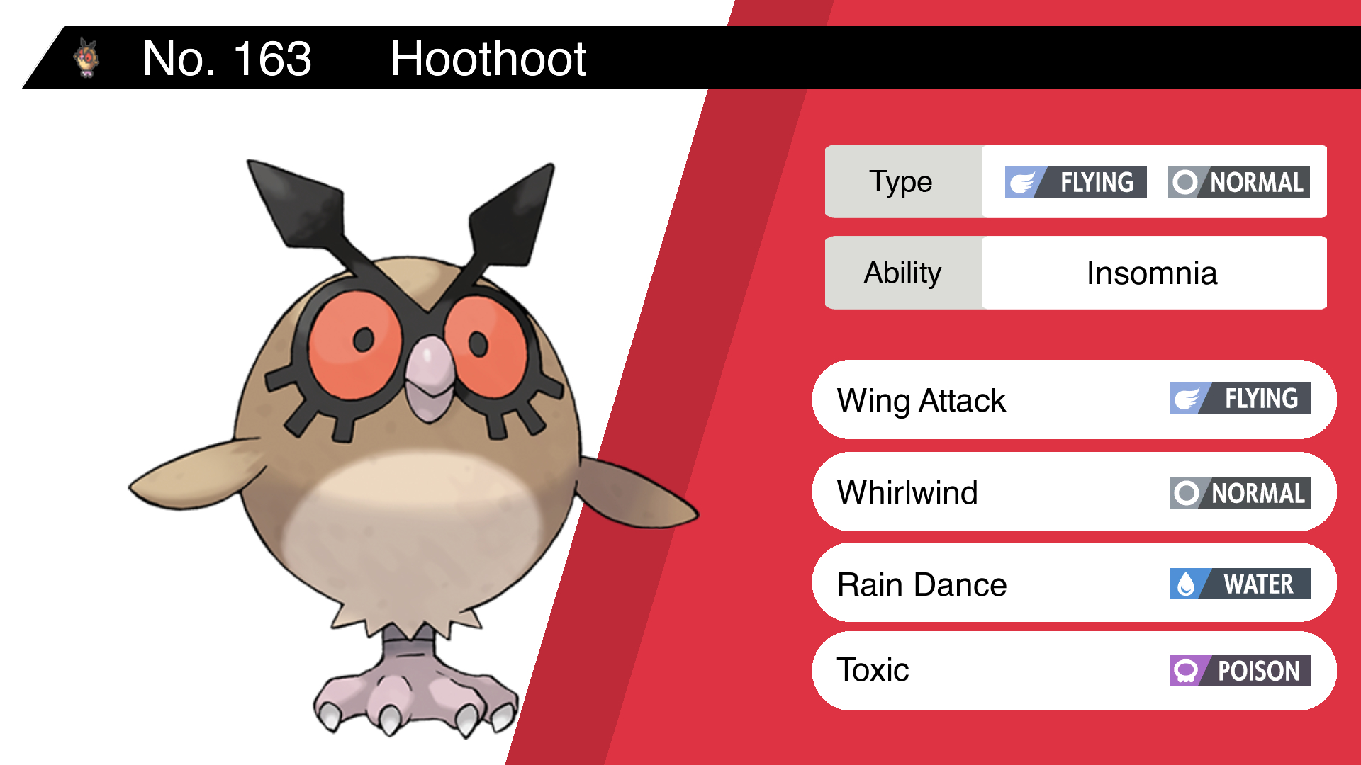 Pokemon Hoothoot