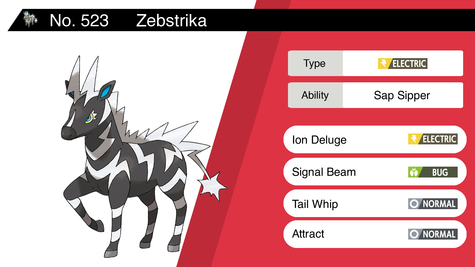 Pokemon Zebstrika Evolution