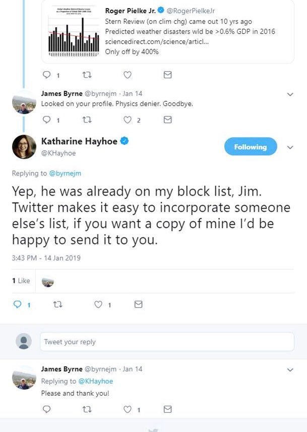 graysphere on Twitter: "Lol, Hayhoe wouldn't be the one getting the carbon taxes if ever ...