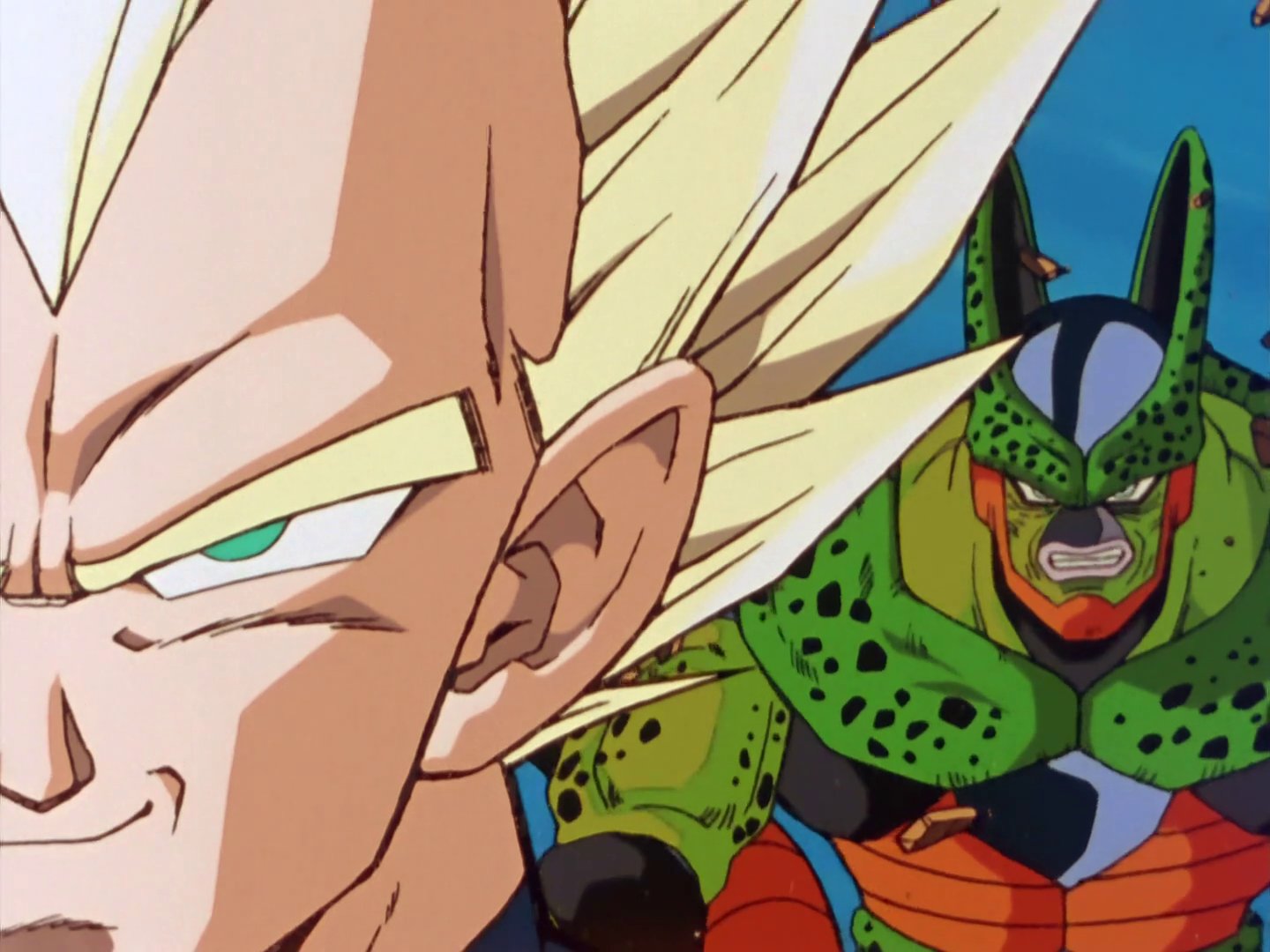 Super Vegeta Vs Perfect Cell