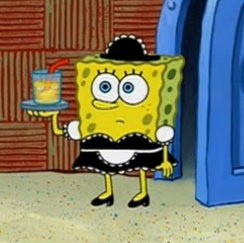 Spongebob Getting Dressed