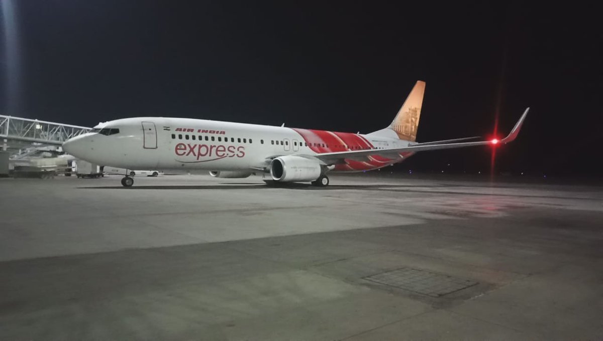 Repatriation flight Air India Express IX 890, carrying 175 Indians ...