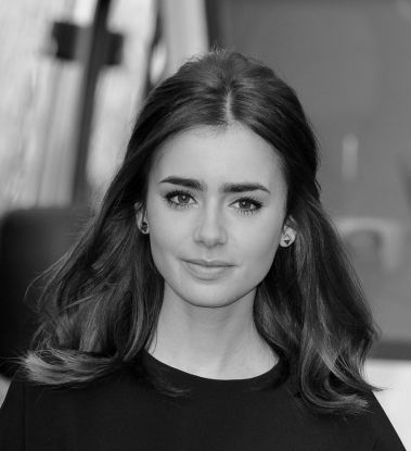 Lily Collins Black And White