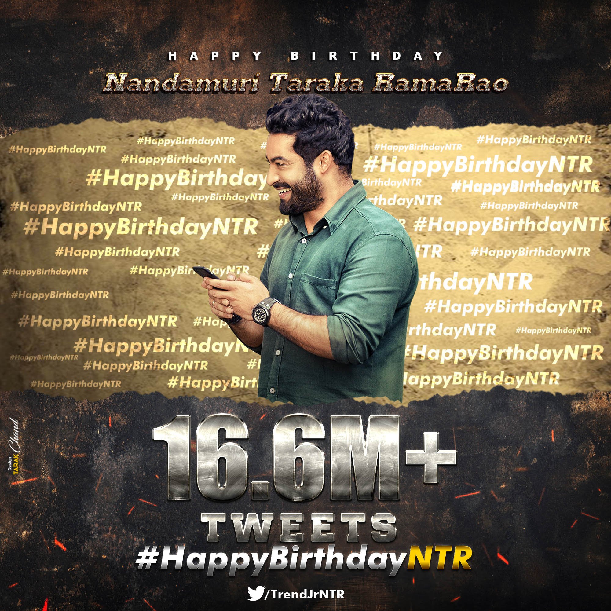 NTR ARMY on Twitter: "16.6M Tweets Done 🔥 Another 400K Required For 17M Milestone 💥 JaiNTR # ...