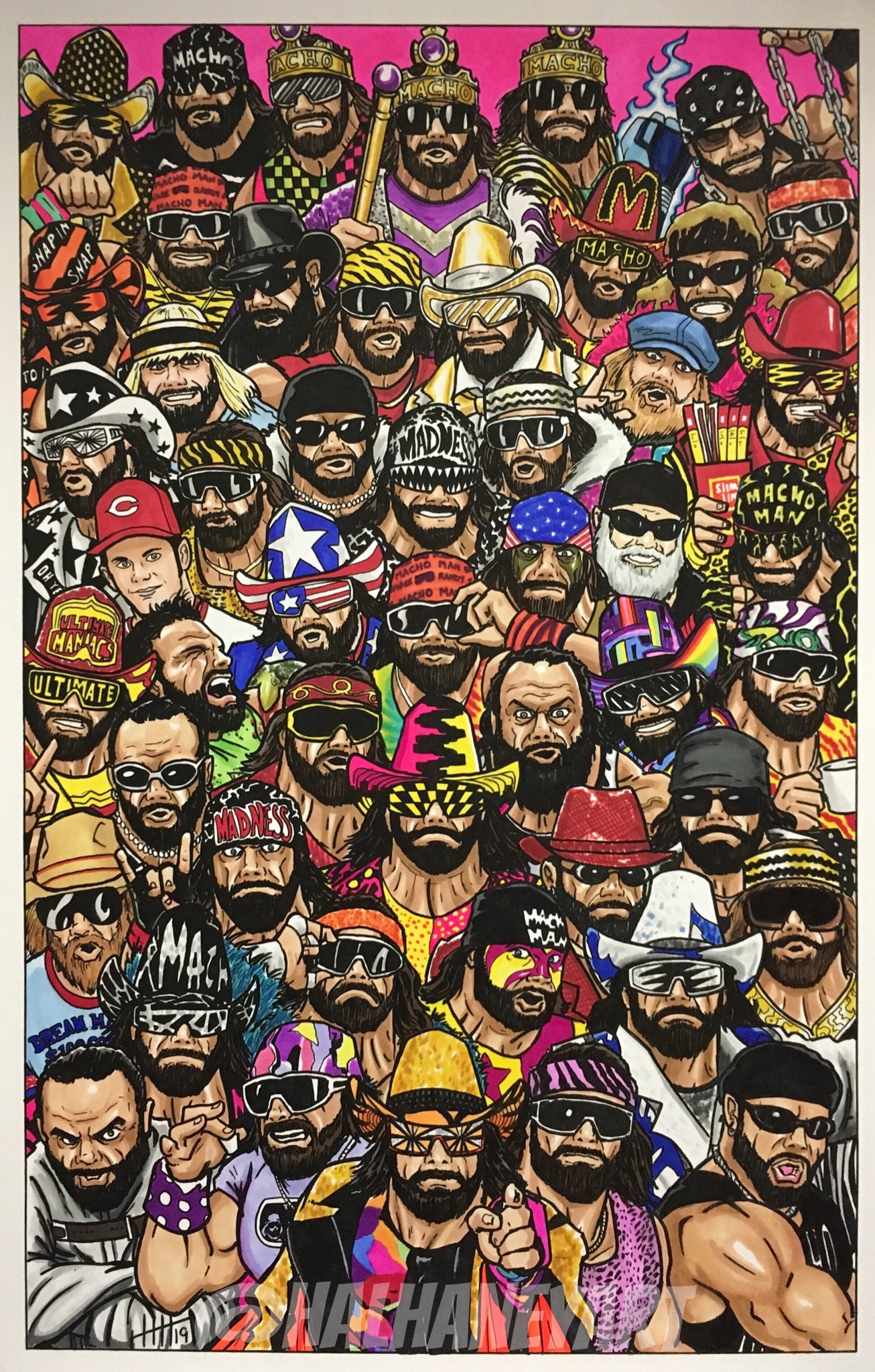 Macho Man Randy Savage Art