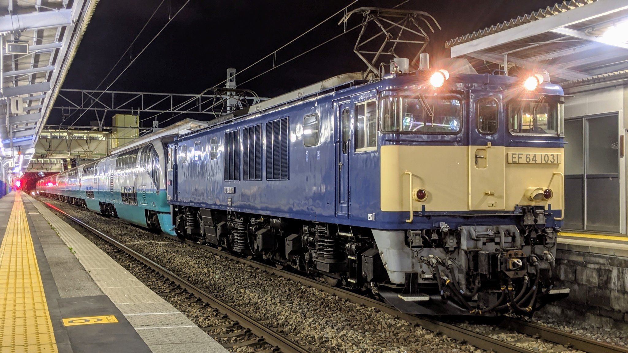 Temporary on Twitter: "2020/05/20 EF64-1031+251系 宮オオRE-2編成 配9439レ 長野入場配給(NN廃車回送) 上諏訪駅 https://t ...