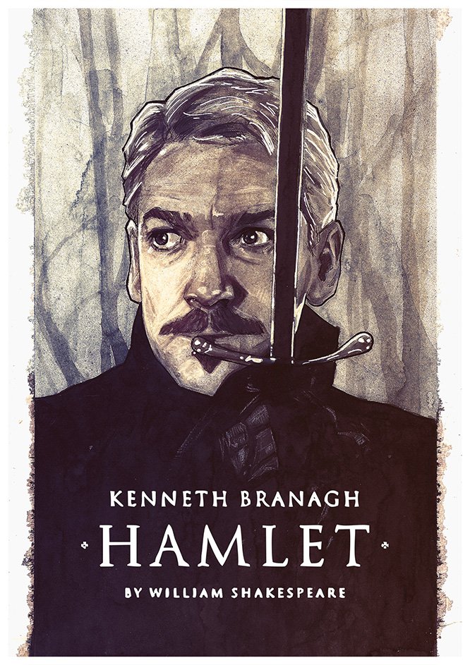 Kenneth Branagh Hamlet Poster