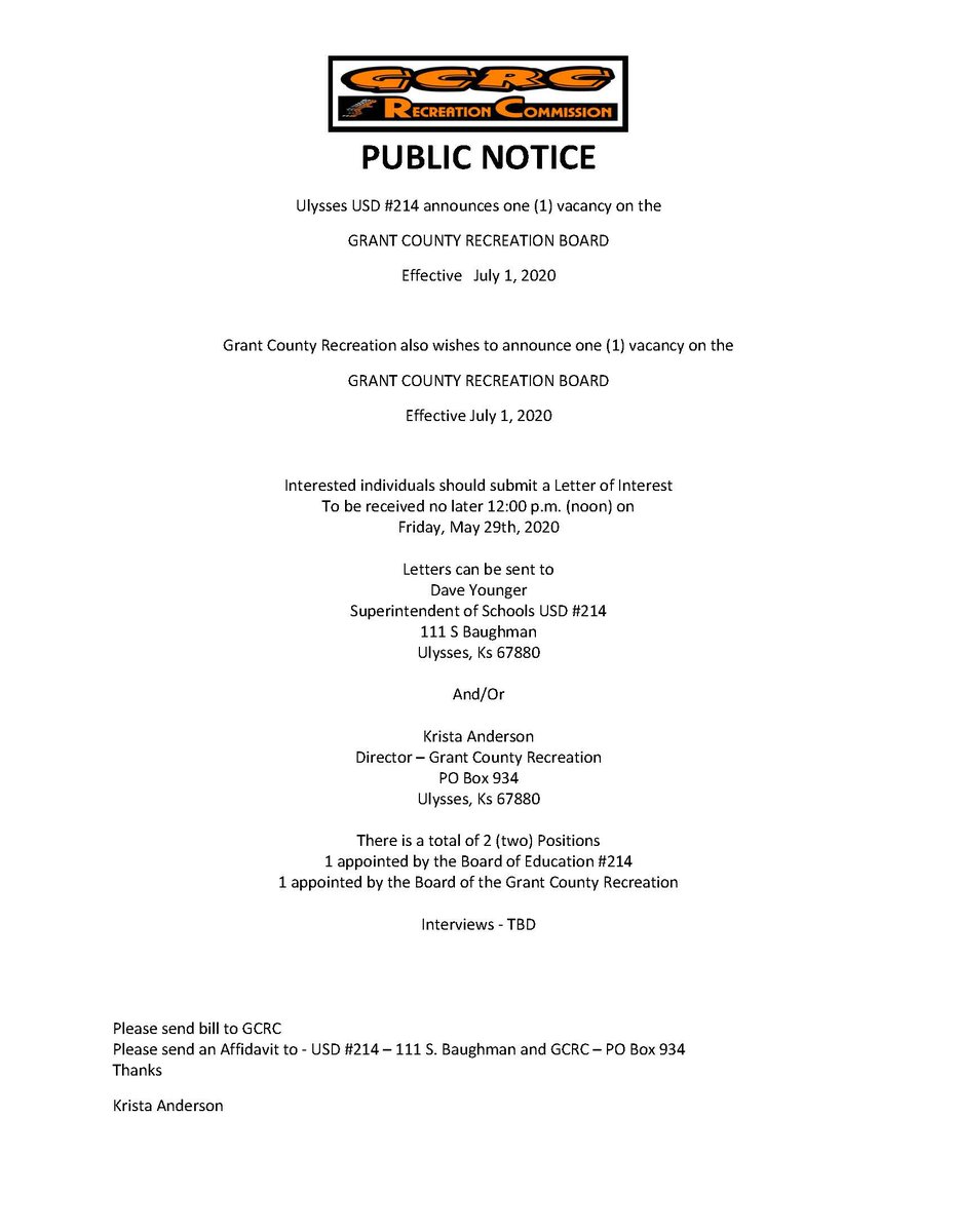 Grant County Recreation Commission Sports (@CommissionGrant) / Posts / X