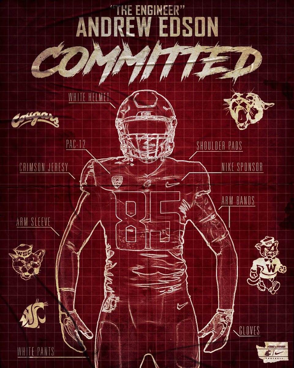 2021 3* WDE Andrew Edson commits to Washington State : r/CFB