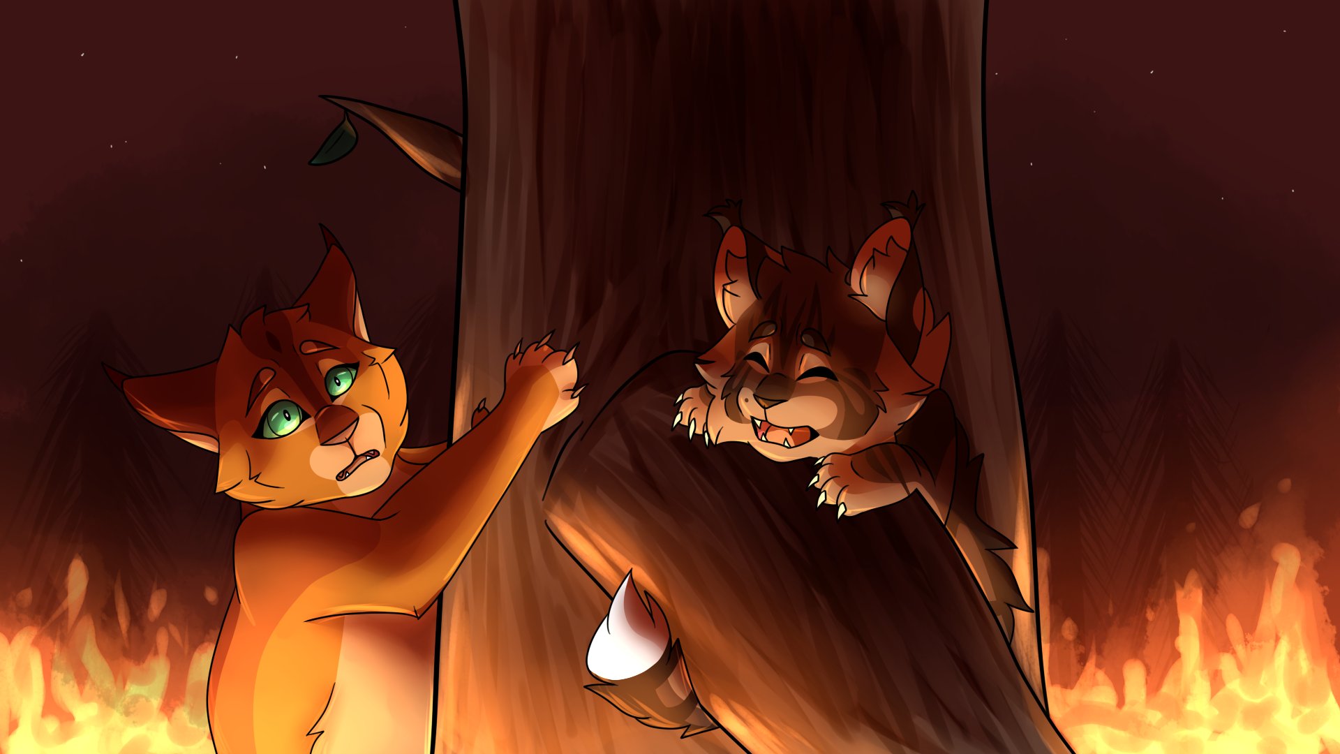 Warrior Cats Spottedleaf And Fireheart